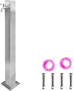 V2Aox Garden Standing Water Tap Stand Column Pillar Post with Spigot 2 ...
