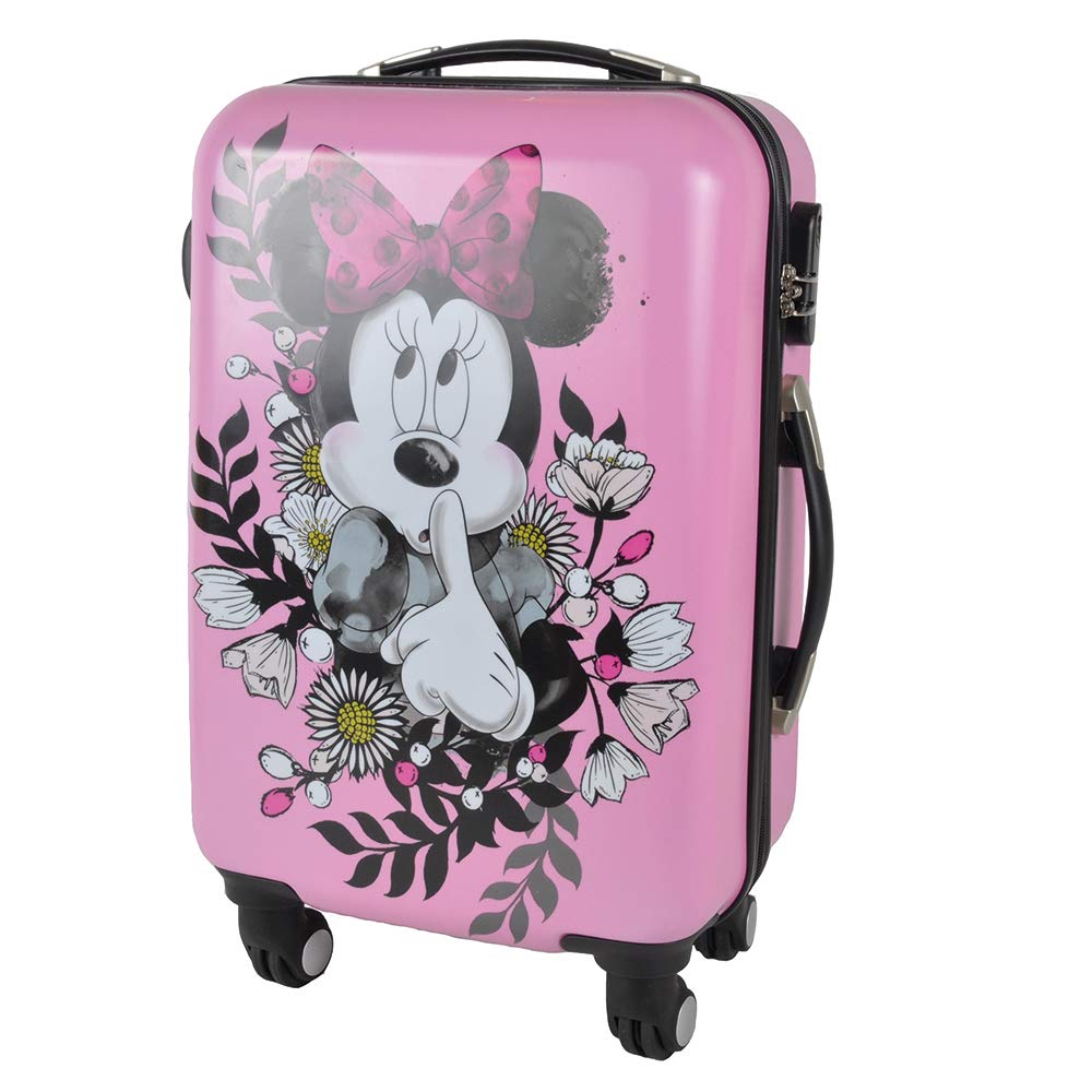 Kinderkoffer Minnie Mouse Rosa mit Blumen | Koffer - Deals