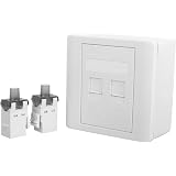 SuperShopperIndia Combo Set - RJ45 CAT6E Lan I/O Network Keystone Jack ...