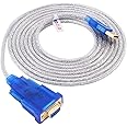 DTech Adaptateur USB vers série 3 m USB vers RS232 DB9 Câble femelle ...