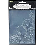 Darice Plastic Embossing Folder 4.25-inch x 5.75-inch-Snowflake Scroll ...