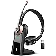 Earbay Wireless Headset, Bluetooth Headphones with Microphone Noise Canceling & USB Dongle ...
