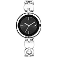 Fastrack Glitch Quartz Analog Silver Dial Metal Strap Watch for Girls ...