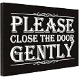 Please Close the Door Gently Sign for House, Closed Door Sign for Home ...