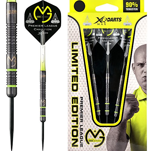 Buy Michael Van Gerwen Steel Tip Darts - MVG - Limited Edition - Black ...