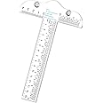 6" Clear Acrylic T Square Ruler, Drafting Tools Ruler 15cm, Inches and ...