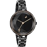 Fastrack Stunners Quartz Analog Black Dial Black Stainless Steel Strap ...