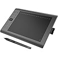 GAOMON M106K - Professionale 10 x 6 Pollici Disegno Digitale Penna Tavoletta Grafica con Senza ...