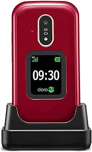 Doro 7080 Unlocked Dual-SIM 4G Clamshell Mobile Phone for Seniors with ...