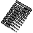 VAKOGAL 10PCS Hex Head Allen Wrench Drill Bit Set, S2 Steel Screwdriver Bit Set, Magnetic, 1.5 ...