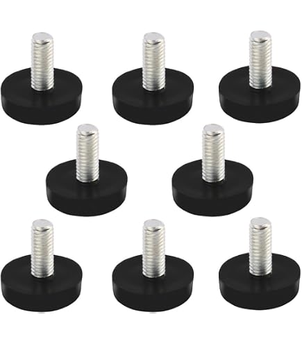 Furniture Leveling Feet M6 M8 Adjustable Furniture Levelers 8-Pack ...