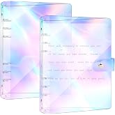 A5 Ringbuch Ordner 2 Stück Transparente Ringmappe aus PVC ...