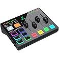 TONOR Gaming Audio Interface, RGB Audio Mixer with Pro Preamp, 6.35mm ...