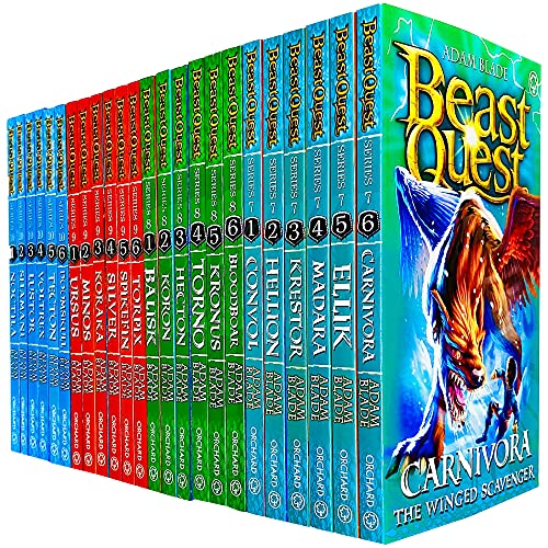 Beast Quest 24 Books Collection Set Series 7 - 10 by Adam Blade ...