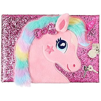 Smiggle Lockable Journal - Sparkle Pink Unicorn: Amazon.co.uk: Toys & Games