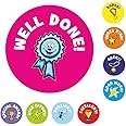 School Stickers Mini Well Done Stickers : Amazon.co.uk: Stationery ...