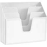 Acrimet Horizontal Triple File Folder Organizer (Clear Crystal Color ...