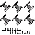 6 Pairs Push in Plinth Panel Furniture Connectors Bracket Fixings with ...