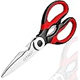 Cutacut Kitchen Scissors Stainless Steel Sharp Blades with TPR Grip ...