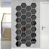 Wall1ders - Dakshita Decor 31 Hexagon & 10 Butterflies Silver (Size 10. ...