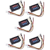 Eiechip 0.28"Led Digital Voltmeter Ammeter Dc Digital Multimeter 100V 10A Blue Red Led Amp Dual ...