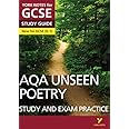 AQA English Literature Unseen Poetry Study and Exam Practice: York ...
