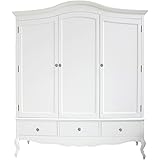 Juliette Shabby Chic Champagne Triple Wardrobe. Stunning large 3 door ...