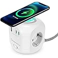 HOMEPROTEK Chargeur sans Fil Multiprise Cube USB avec 3 Prises 1 USB-A 2 Type C et - Multiprises ...