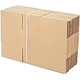 Pack of 25 Reinforced Cardboard Boxes with Single Walls, 9.84x5.91x3.94 ...