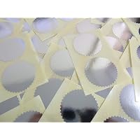 320 PCS Round Gold Metallic Stickers, Golden Blank Embossing Stickers ...