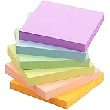 Early Buy 3x3 Lined Sticky Notes with 6 Pastel Color Self-Stick Notes 6 ...