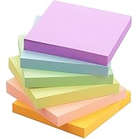 Early Buy 3x3 Lined Sticky Notes with 6 Pastel Color Self-Stick Notes 6 ...