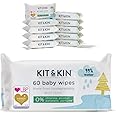 Kit & Kin Premium Eco Baby Wet Wipes, 600 Wipes (10 packs) | Plastic ...