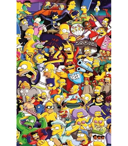 Collage Die Simpsons Bildercollage Collage Simpson
