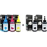 664 Black Refill Ink for Epson L130, L360, L380, L361, L565, L210, L220 ...