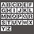 Letter Stencil,26 Pack Alphabet Stencils Set Plastic Writing Stencils ...