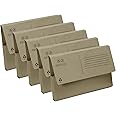 A4 Kraft Document Wallet with Half Flap 250GSM File Folder Foolscap ...