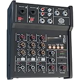 DIGIMORE 7 Channel Audio Mixer, Mixing Console with USB Audio mp3 and ...