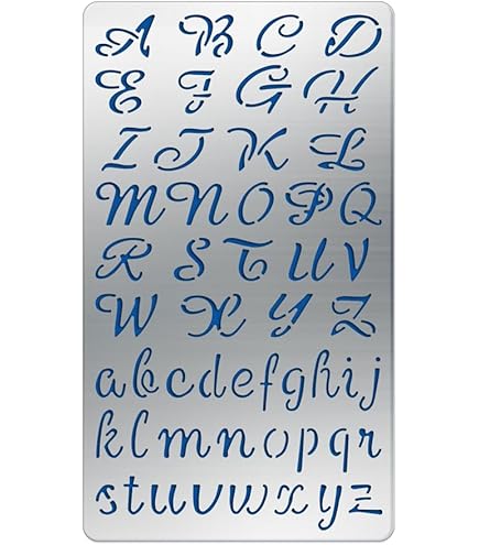 Druckbare Schreibschrift Buchstabenschablonen