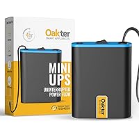 Oakter Mini UPS for 12V WiFi Router Broadband Modem | Backup Upto 4 ...