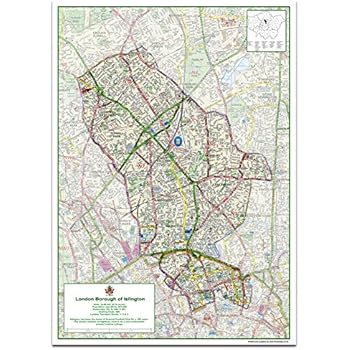 London Borough of Kensington & Chelsea Map - Size 84.1 x 118.9 cm ...