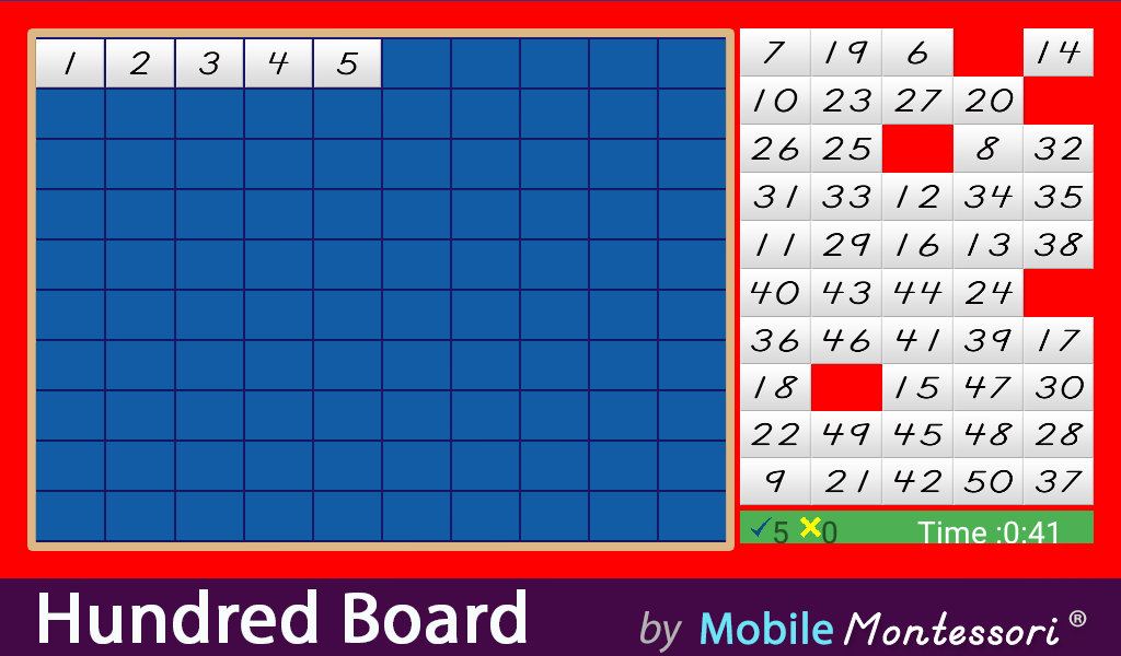 Montessori Hundred Board - Counting from 1 to 100, A Montessori ...