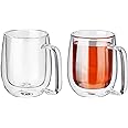 Buy Amazon Brand - Solimo Borosilicate Glass Double Wall Tea Cup | Heat ...