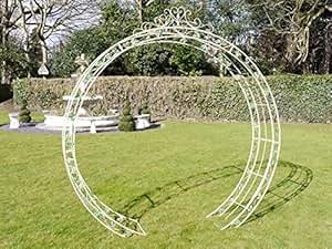 Black Country Metal Works Wrought Iron Circular Garden Rose Arch ...