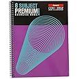 Luxor 6 Subject Spiral Premium Exercise Notebook, Single Ruled - (18cm ...