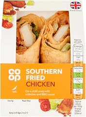Co-op Southern Fried Chicken on a Chilli Wrap