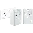 TP-Link TL-PA4010PKIT Passthrough Powerline Adapter Starter Kit, No ...