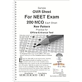 amblitz OMR Sheet For NEET | 200 MCQ | 50 Sheets to Practice in each ...