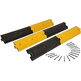 LADWA 6 Piece, 3 Mtrs Plastic Rumblers Road Safety Speed Breaker in ...