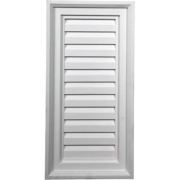 Rectangular 18x24 Inch - White Attic Ventilation With Adjustable Base ...